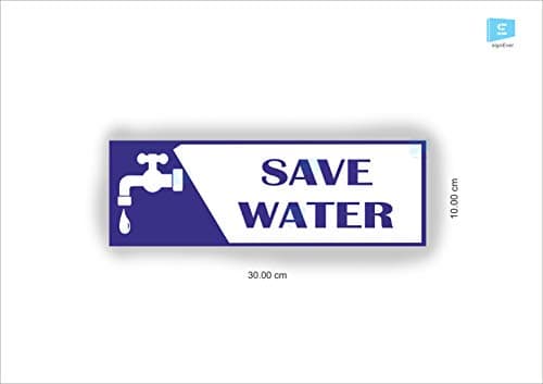 Buy Sign Ever Save Water Sign Boards For School Office Collage Factory